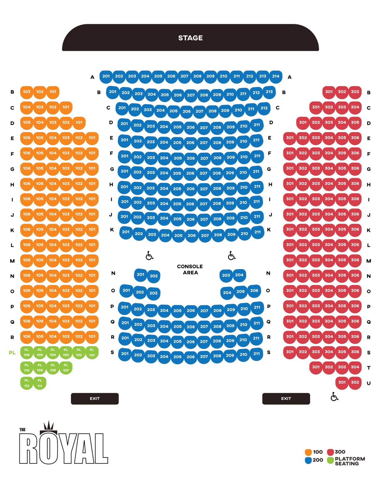 SeatingPlan - The Royal Theatre, Toronto